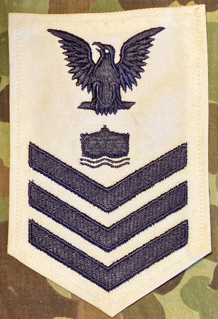 POST WWII US Navy Mineman 1st Class Petty Officer rank rate Patch USN ...