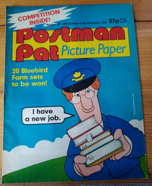 POSTMAN PAT PICTURE Paper Comic Issue 111 November 1988 £5.00 - PicClick UK