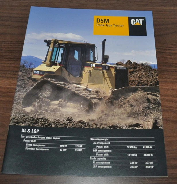 CATERPILLAR D5M DOZER Tractor Specification Cat Technical Data Brochure ...