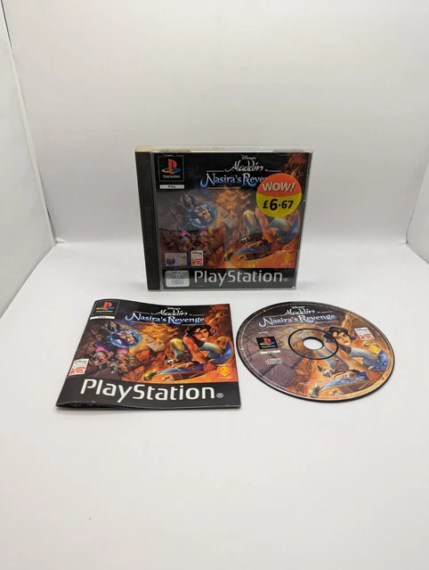 DISNEY'S ALADDIN IN Nasiras Revenge PlayStation PS1 Black label PAL £9. ...