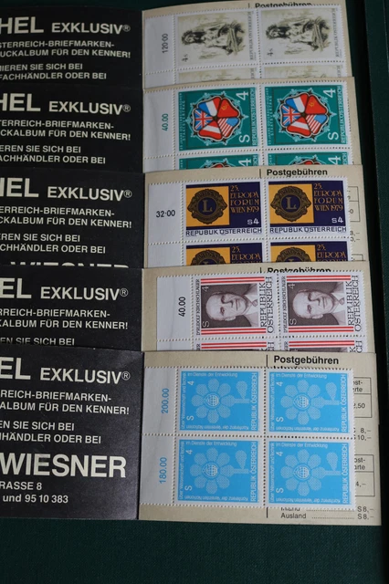 B-16, ÖSTERREICH MARKENHEFTCHEN 5 ver. WIPA 1981 Briefmarkenheftchen 1 ...