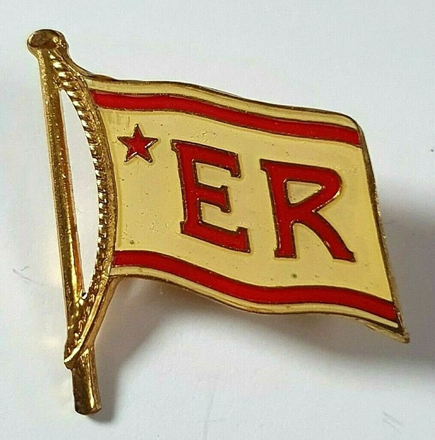 REEDEREI ERNST RUSS German Shipping Company Staff Enamel Badge Hamburg ...