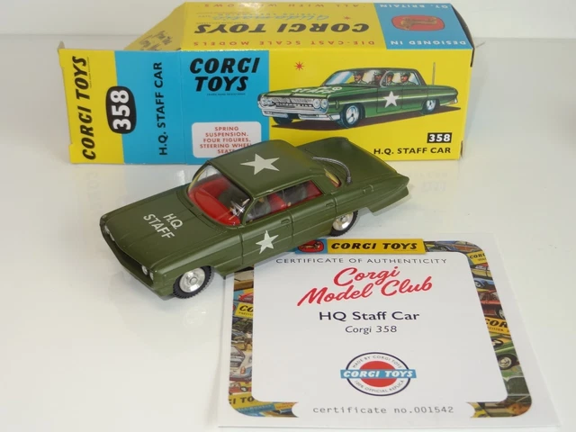 CORGI MODEL CLUB 358 HQ STAFF CAR (392) £50.00 - PicClick UK