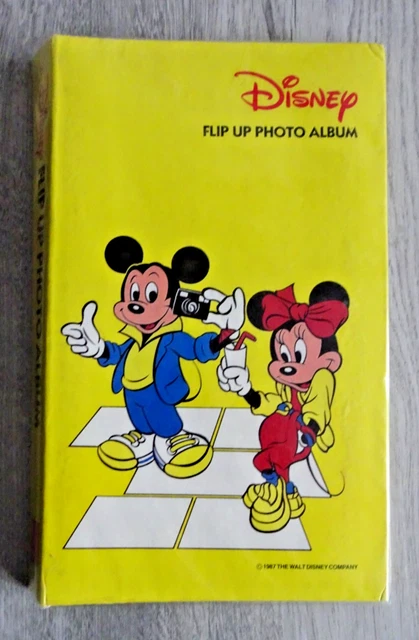 WALT DISNEY PHOTO Album Mickey Mouse organizer Mouse Gear Vintage 1980s ...