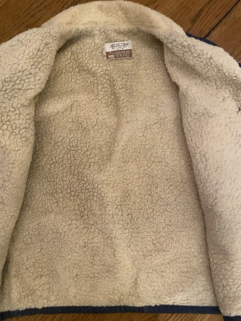 VINTAGE 1970S SEARS & Roebuck Sherpa Lined Denim Jacket – Western ...