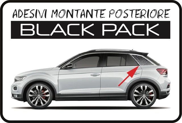 Adesivi Laterali Montanti Posteriori Vw T Roc Stickers Volkswagen Troc