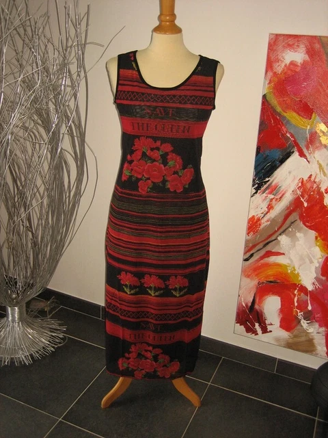 ROBE LONGUE MAXI Dress Save The Queen Collection Fleurs Oeillets L 40 Uk L 12 EUR 79,00 ...