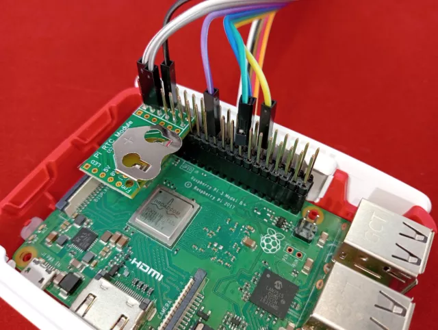 RASPBERRY PI REAL Time Clock RTC Module 40Pin Through Header/Long Pins ...