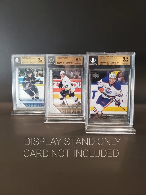 CLEAR ACRYLIC DISPLAY Stand For BGS Graded Cards Hand Made In Canada ...