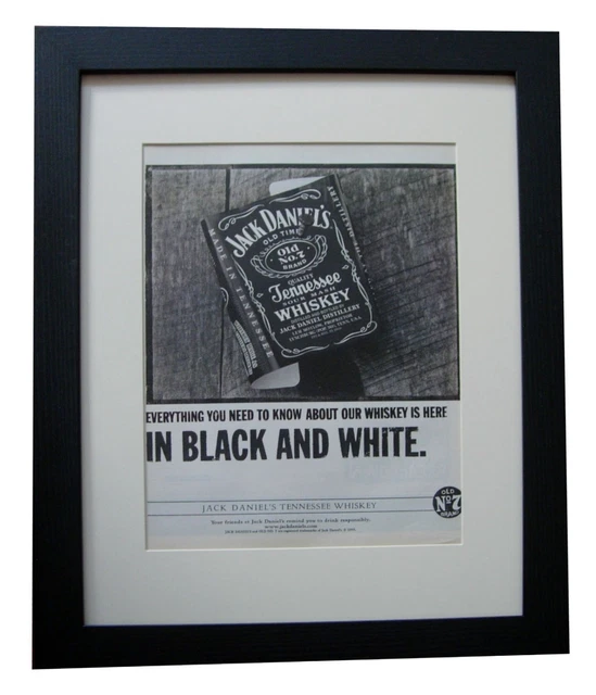 JACK DANIELS+TENNESSEE+POSTER+AD+CLASSIC FRAMED Original 2003+Fast ...