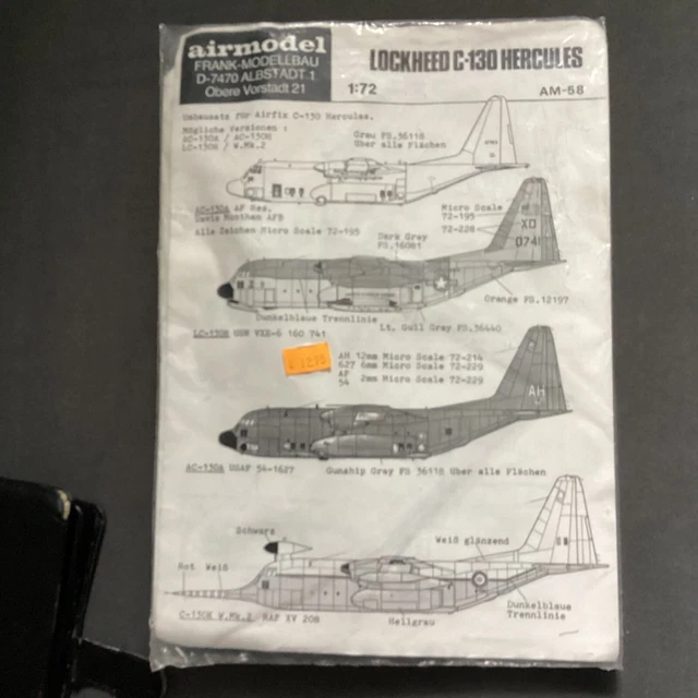 AIRMODEL 1/72 LOCKHEED C-130 Hercules vac form conversion kit sealed £10.00 - PicClick UK