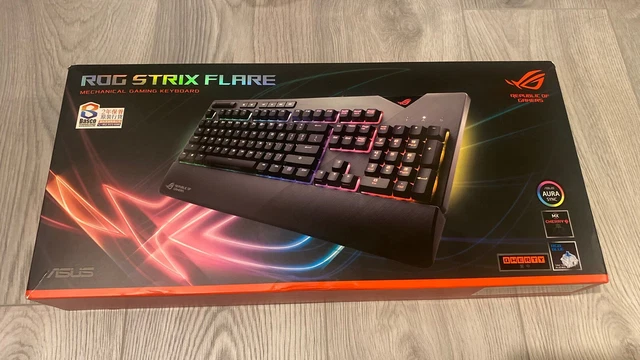 ASUS ROG STRIX Flare II Mechanical Gaming Keyboard, NX Red PBT, RGB, N ...