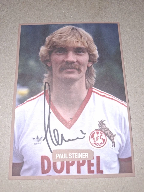 AUTOGRAMMKARTE PAUL STEINER 1. FC Köln 2025/26 25/26 Legenden DFB EM WM ...