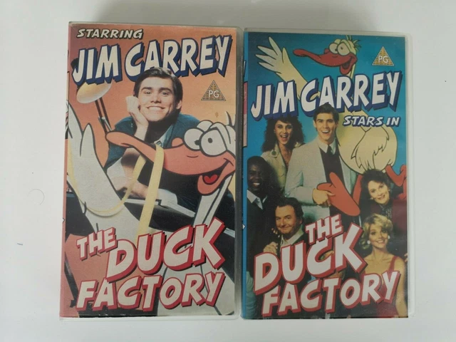 JIM CARREY THE Duck Factory VOL. 1 / VOL. 2 VHS 1995 IMC Video Rare ...