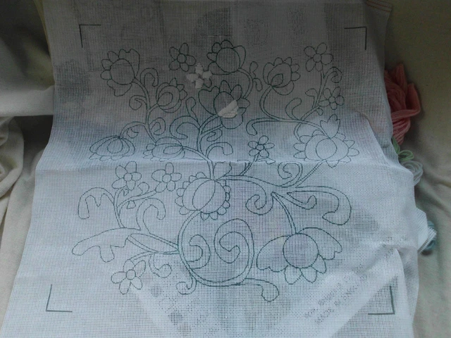 TWILLEYS NEEDLECRAFT KIT Floral Cushion Panel + Penelope Blue Tit ...