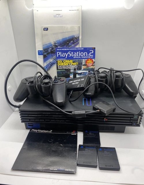 SONY PLAYSTATION 2 PS2 Console With Accessories & Game Bundle ...