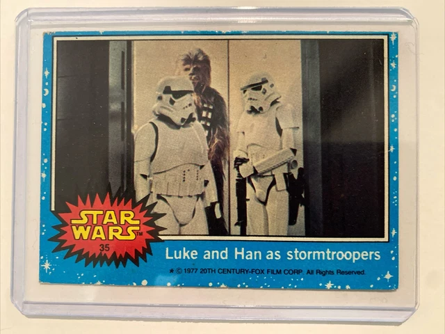 VINTAGE TOPPS 1977 STAR WARS -Luke and Han as stormtroopers- Series 1 ...