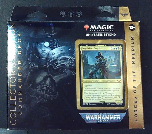 MTG COLLECTOR'S WARHAMMER 40K Commander Deck FORCES OF THE IMPERIUM ...