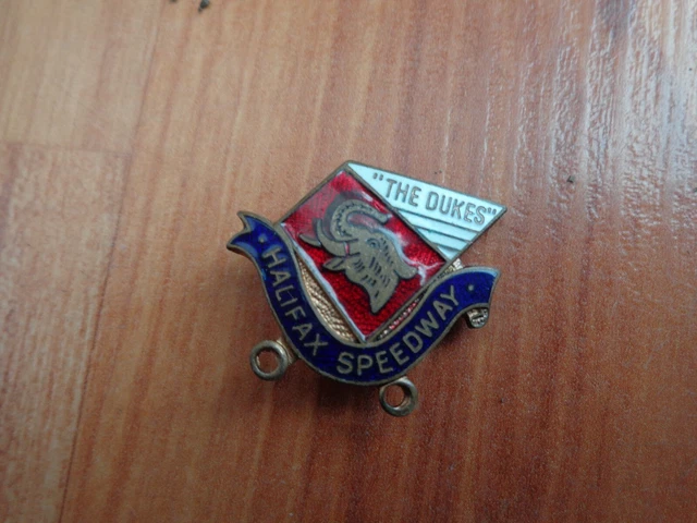 VINTAGE HALIFAX DUKES Speedway Elefant Stemma Smaltato Reeves Bike ...
