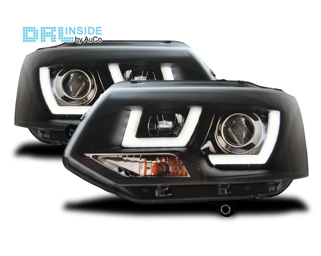 NOU FARURI CU LED DRL interior pentru pour VW T5 2010-2015 negru FR ...