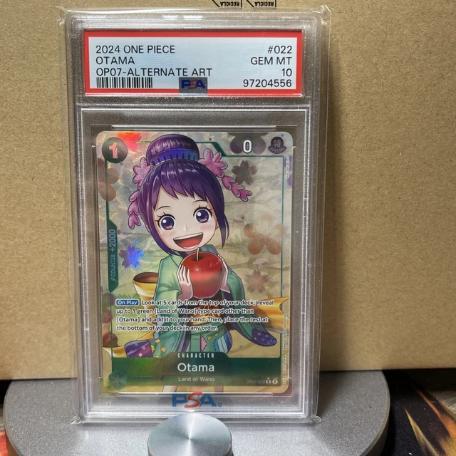 ONE PIECE CARD Otama Alt Art OP07-022 500 Years in the Future PSA 10 £ ...