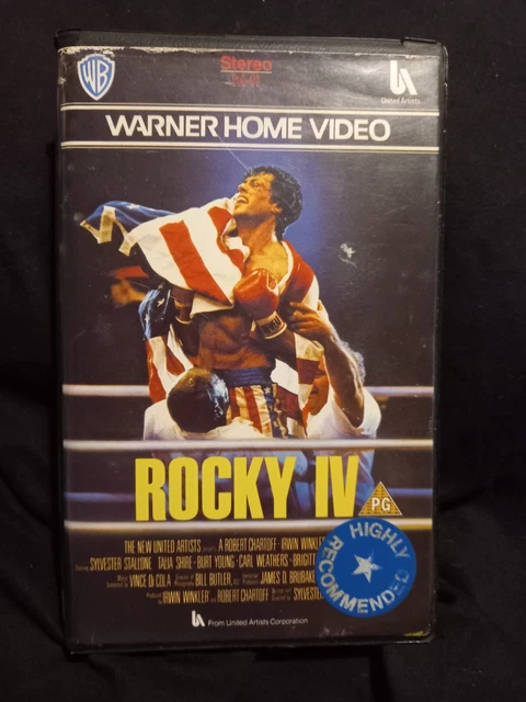 ROCKY IV VHS Tape Warner Home Video 1985 Big Box Ex Rental £26.72 ...