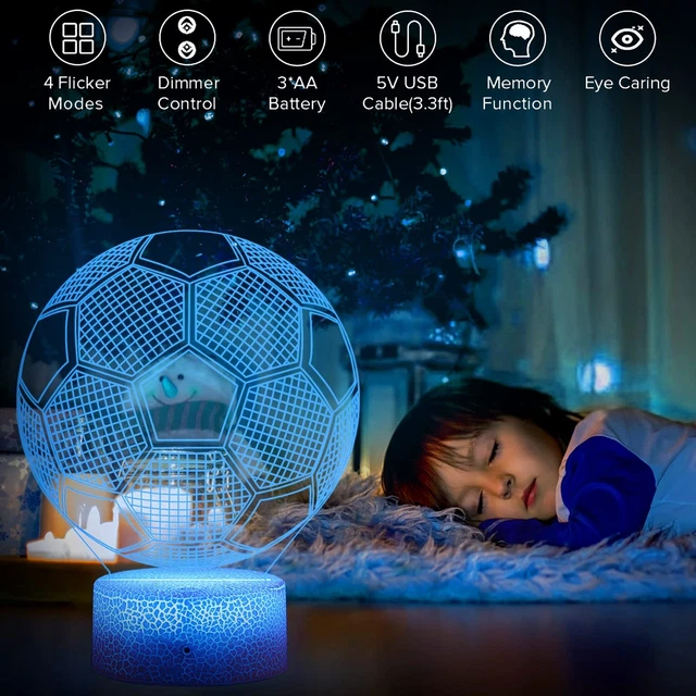 NEW DESK TABLE Lamp Airplane 3D illusion Night Light 7 Changing Colors ...