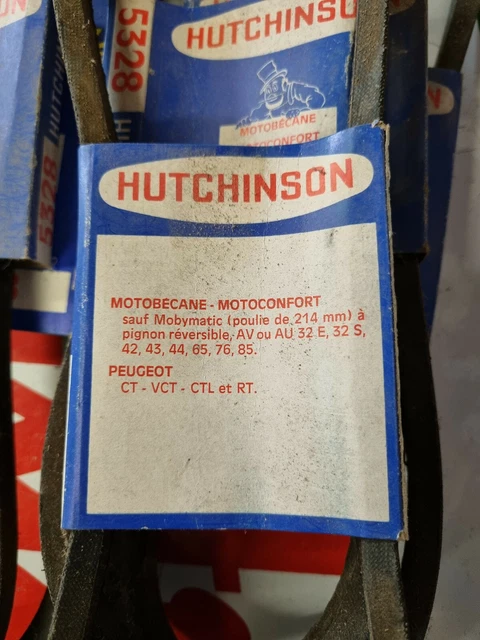 N.O.S COURROIE MOTOBECANE HUTCHINSON mobylette AV 32 42 43 44 65 76 85 ...
