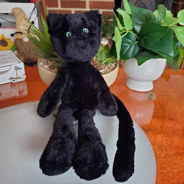 JELLYCAT 13” RARE Black Casper Cat Vintage Soft Toy Plush £49.99 ...