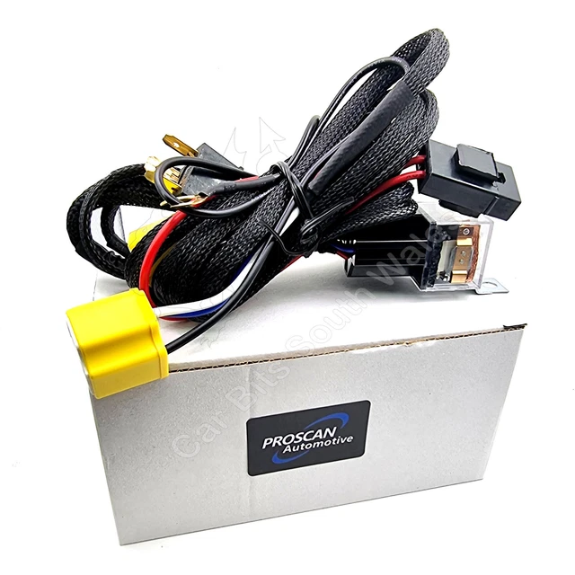 FOR VW MK2 Golf Uprated Headlight Wiring Loom Plug & Play Upgrade H4 HQ ...