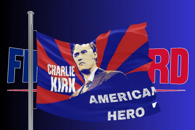 CHARLIE KIRK FLAG - Turning Point USA, RIP Charlie Kirk flag, 3X5FT, 4 ...