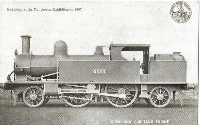 L&NWR OFFICIAL POSTCARD of Compound Tank locomotive 3000 £3.00 ...