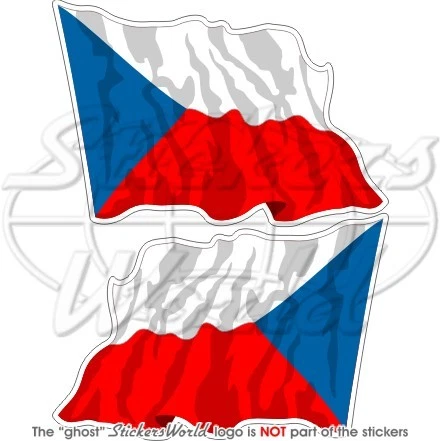 CZECH FLYING FLAG CZECHOSLOVAKIA Bumper Sticker 75mm x2 EUR 4,72 ...