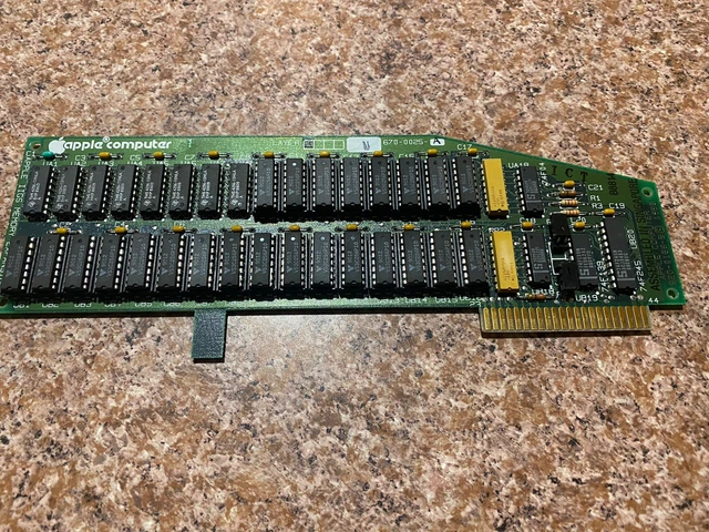 APPLE 670-0025-A MEMORY Expansion Card Works (Apple IIGS) , 1MB RAM $39 ...