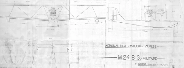 DISEGNI DRAWINGS MACCHI M24 Bis AIRCRAFT REGIA AERONAUTICA - DVD EUR 8 ...