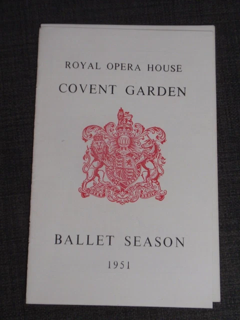 ROYAL OPERA HOUSE, Covent Garden, saison de ballet, programme original ...