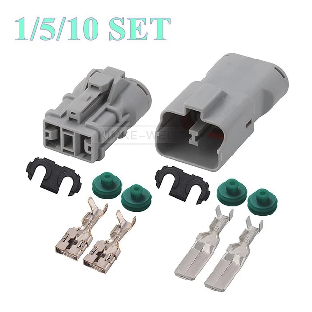2 PIN/WAY YAZAKI Automotive Male Female Electric Connector Plug Socket ...