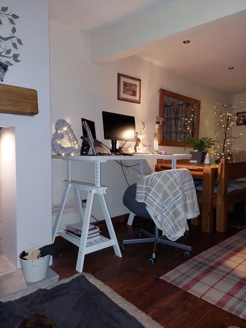 IKEA LAGKAPTEN MITTBACK Adjustable Desk And Swivel Chair £90.00 ...