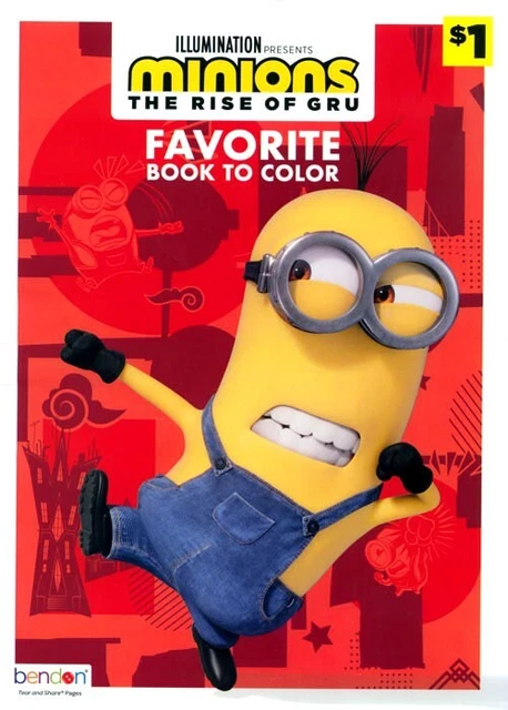 MINIONS RISE OF Gru coloring book RARE UNUSED £6.85 - PicClick UK