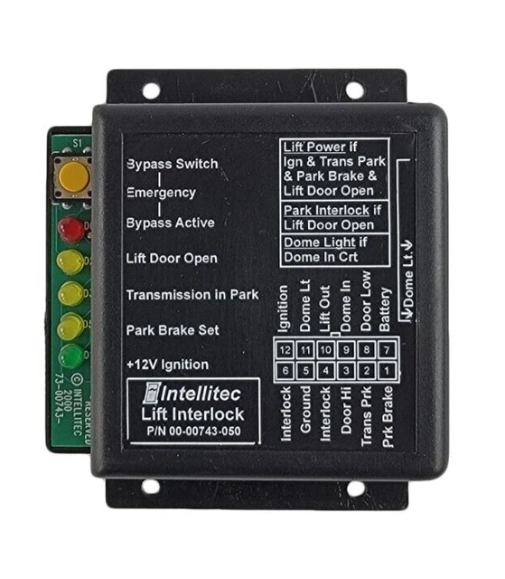 INTELLITEC WHEELCHAIR LIFT Interlock Control Board Safety Module 00 ...