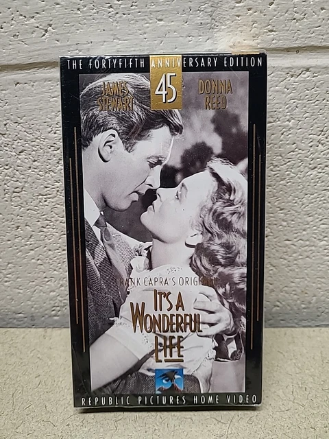 ITS A WONDERFUL Life VHS, 45th Anniversary Edition Christmas Movie NEW ...