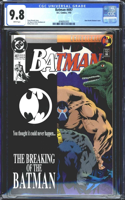 BATMAN #497 BANE Breaks Batman's Back D.C. Comics 1993 CGC 9,8 Neuf ...