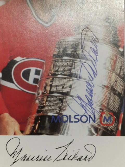 MAURICE RICHARD , the Rocket Montréal Canadiens signed / autographed ...