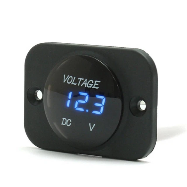 MISURATORE DI TENSIONE voltmetro digitale LED facile installazione per ...
