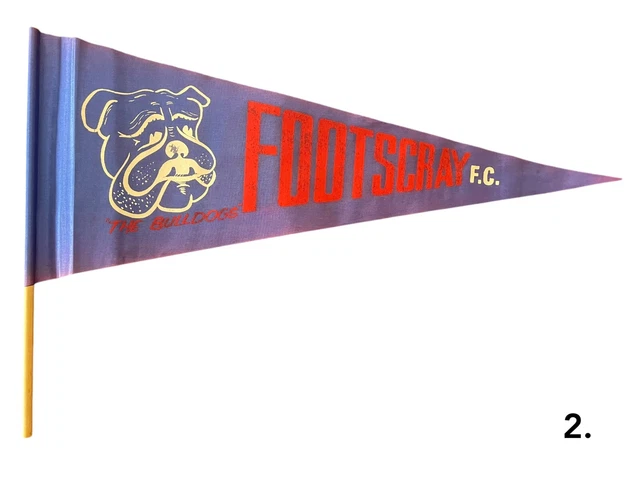 VINTAGE FOOTSCRAY WESTERN Bulldogs VFL Football Club AFL Flags $70.00 ...