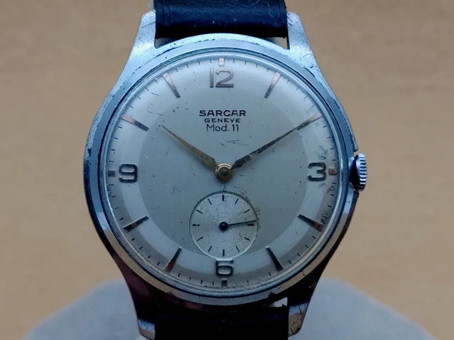 WATCH SARCAR GENEVE Over Size Eta 1120 Vintage Anni 60 Carica Manuale ...