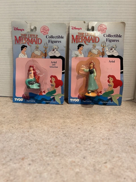 VINTAGE DISNEY THE Little Mermaid Ariel Set Of 2 figures Tyco 1990's ...