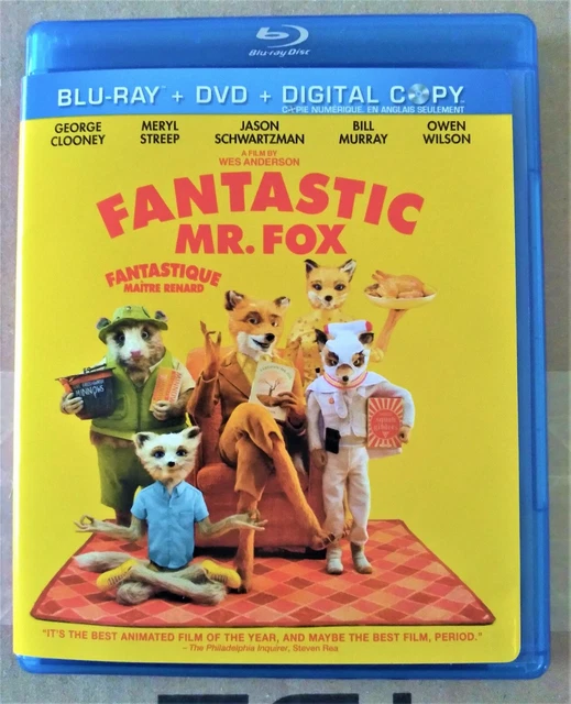 FANTASTIC MR. FOX, OOP 3-Disc Blu-ray/DVD/Digital Copy $15.00 - PicClick CA