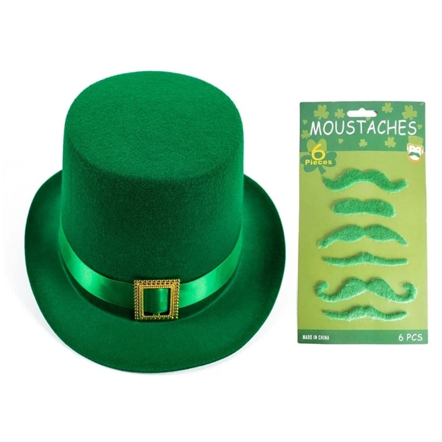 IRISH FESTIVAL INSPIRES Nonwoven Hat with Gold Buckles Accessory For ...