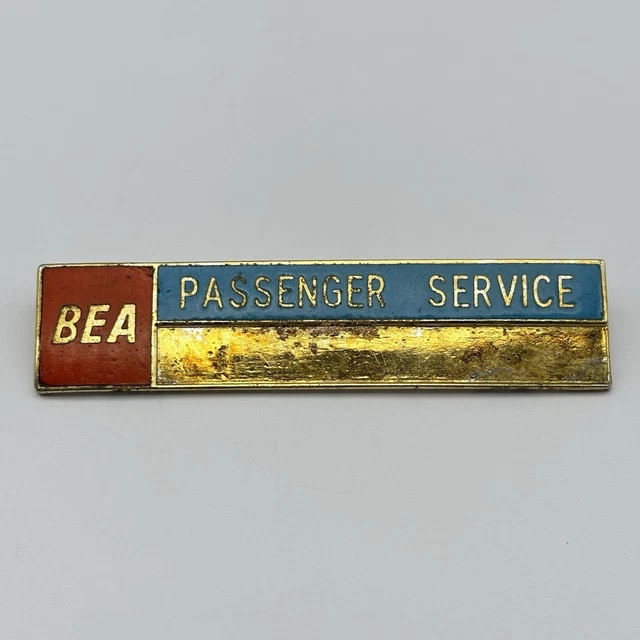 1970S BEA BRITISH European Airways Aircrew Passenger Service Badge ...